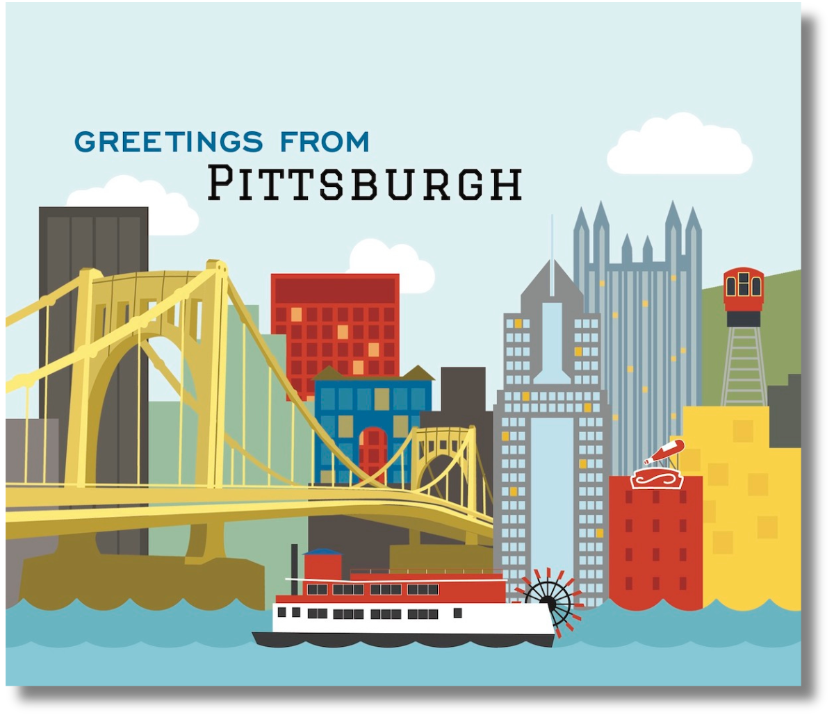 Greetings from Pittsburgh Skyline — The Found