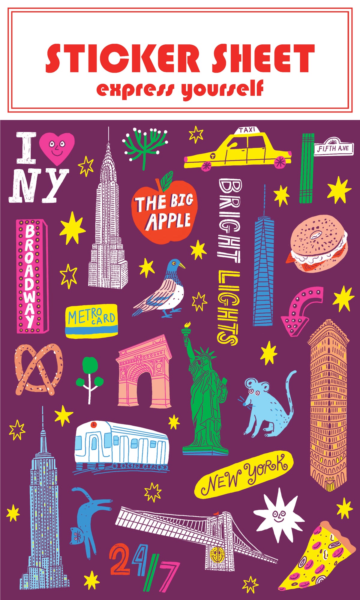 Sticker Sheet - NYC New York Icons — The Found