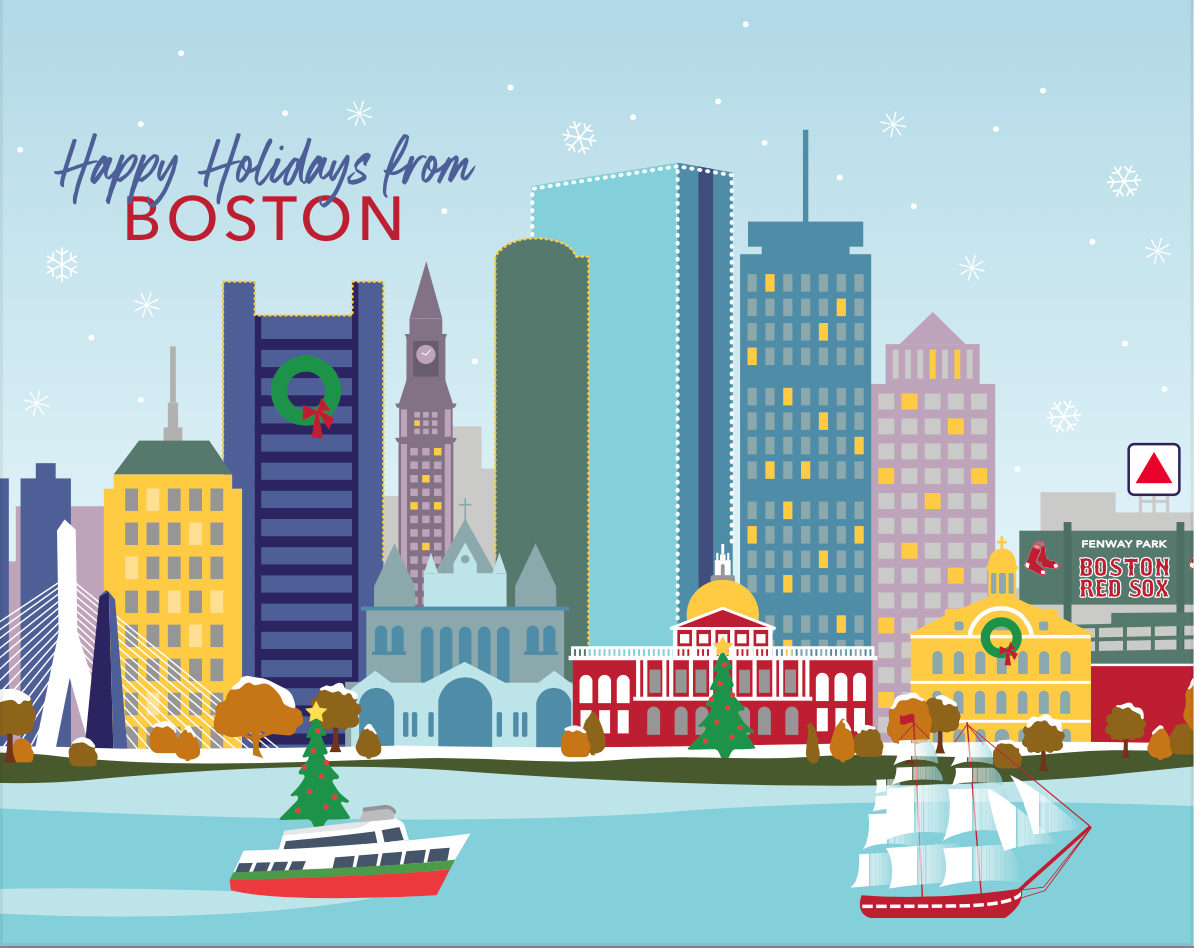Boston Skyline Holiday — The Found