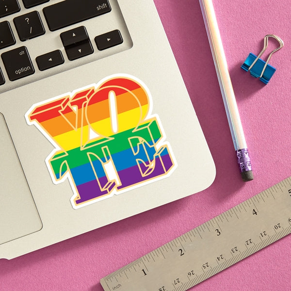 Die Cut Sticker - VOTE (Rainbow) — The Found