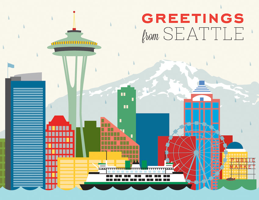 Greetings from Seattle Skyline — The Found